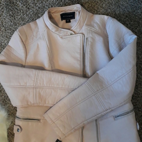 Metaphor | Jackets & Coats | Metaphor Blush Pink Faux Leather Jacket ...